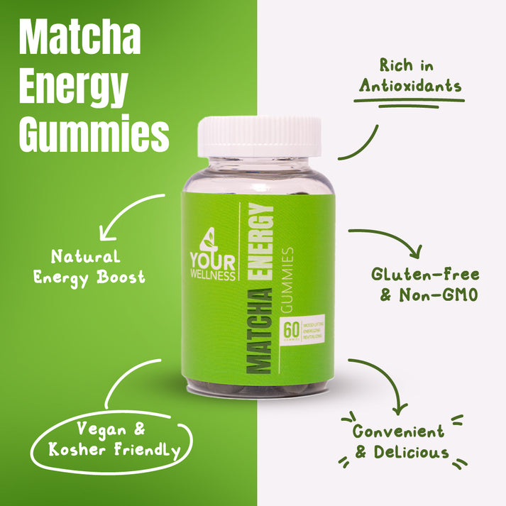 Matcha Energy Gummies | Natural Energy Boost – 4ywellness